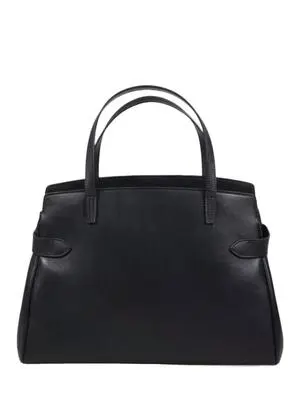 HIDESINS Lullaby Buckled Leather Tote Bag - Black