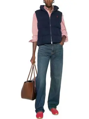 Polo Ralph Lauren Cable-knit Padded Gilet - Blue