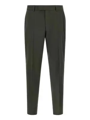 BOSS George 263 Tapered-fit Tailored Trousers - Green