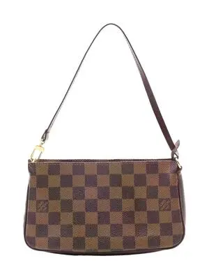 LOUIS VUITTON Damier Ebene Navona Shoulder Bag - Brown