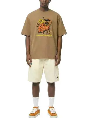 AAPE BY *A BATHING APE Aapenow Graphic-print T-shirt - Neutrals