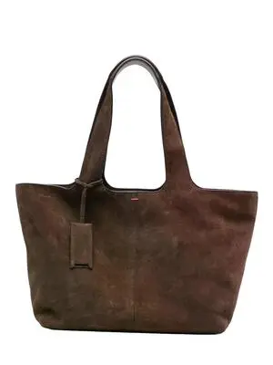 Santoni Suede Tote Bag - Brown