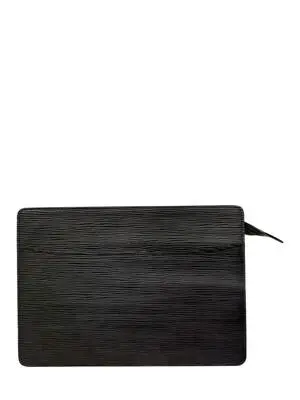LOUIS VUITTON 2002 Epi Pochette Clutch Bag - Black