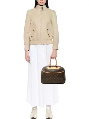 LOUIS VUITTON Monogram Deauville Handbag - Brown