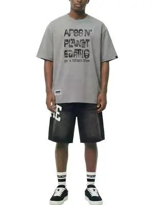 AAPE BY *A BATHING APE Aaper Graphic-print T-shirt - Grey