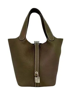Hermès Clemence Picotin Lock 18 Handbag - Neutrals