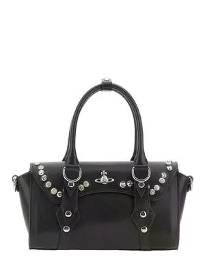 VIVIENNE WESTWOOD Bettina Mini Studded Tote Bag - Black