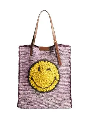 ANYA HINDMARCH Wink Woven Tote Bag - Purple