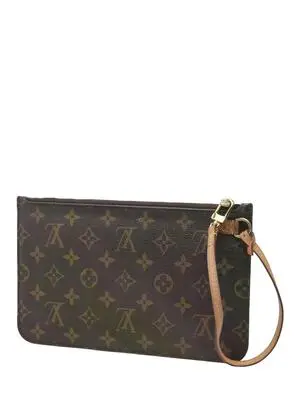 LOUIS VUITTON Monogram Neverfull Mm Pouch - Brown