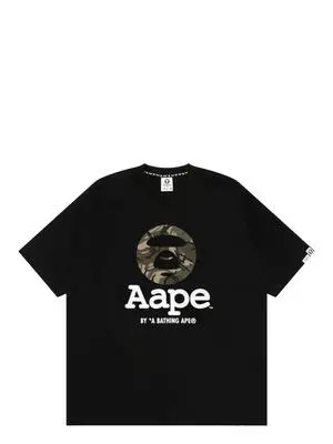 AAPE BY *A BATHING APE Aapeunvs Moonface T-shirt - Black