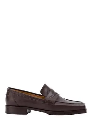 PREV Joan Slip-on Loafer With Square Toe - Brown
