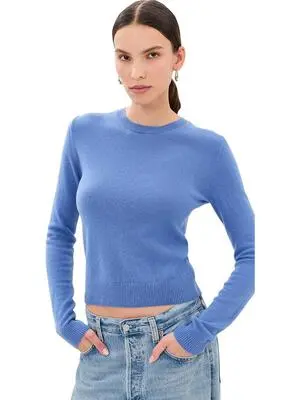 REFORMATION Lian Cashmere Crew Pullover - Dusk