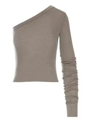 Rick Owens One-shoulder Top - Gray
