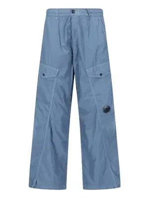 C.P. COMPANY Wide-leg Cargo Trousers - Blue