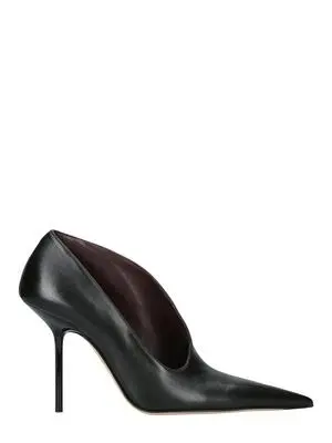 Victoria Beckham Leather Sloane Pumps - Black