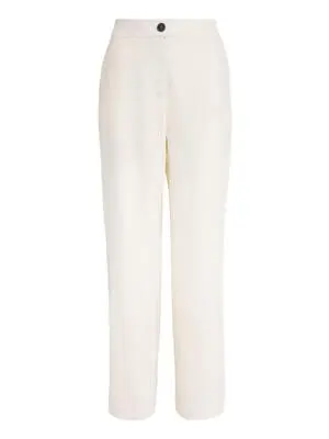 Colombo Cashmere Straight Trousers - White