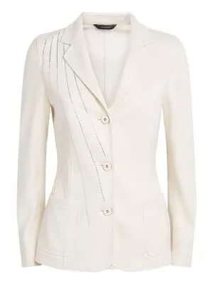 COLOMBO Colombo Cashmere-Silk Embellished Blazer