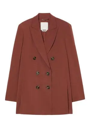 Marina Rinaldi Chenzia Double-breasted Blazer - Red