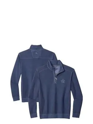 Tommy Bahama Dallas Cowboys Sport Tobago Half-zip Pullover - Navy