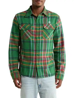 BILLIONAIRE BOYS CLUB Bb Moonshot Plaid Cotton Buttoin-up Shirt - Eden