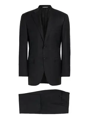 Canali Cupro Suit - Black