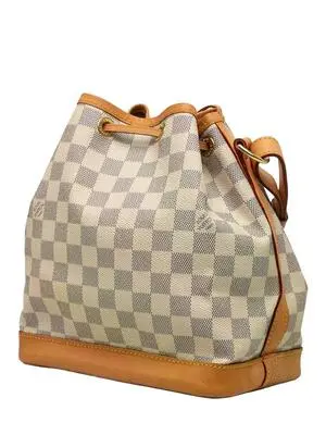 LOUIS VUITTON Damier Azur Noe Bb Bucket Bag - White