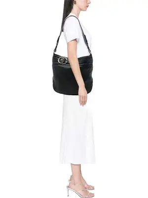 Gucci 2016-2026 Large Calfskin Ride Shoulder Bag - Black