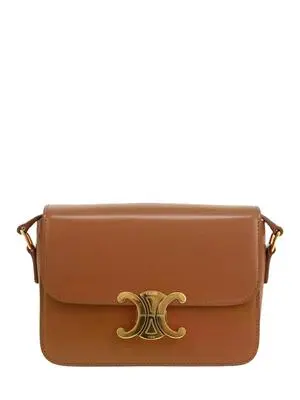 Celine Celine Triomphe Shoulder Bag Brown