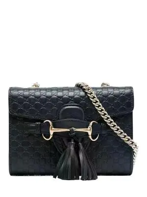 Gucci 2016-2026 Mini Microssima Emily Crossbody Bag - Black