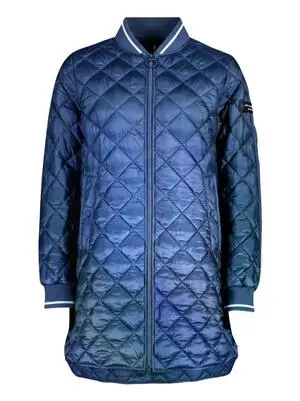 BETTY BARCLAY Quilted Longline Jacket - Blue