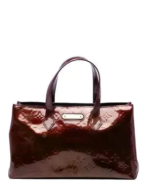 LOUIS VUITTON Monogram Vernis Wilshire Pm Handbag - Red
