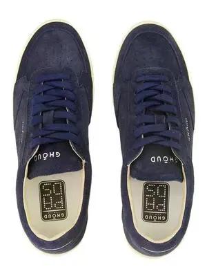 GHOUD VENICE Logo Embroidered Suede Sneakers - Blue