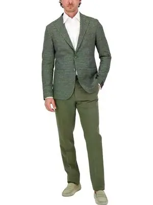 Tagliatore Single-breasted Notch-lapels Blazer - Green