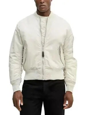 Alpha Industries Heritage Zip-up Bomber Jacket - White