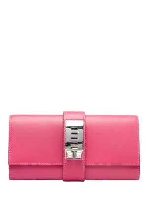 Hermès Tadelakt Medor 23 Clutch Bag - Pink