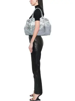 Gucci 2016-2026 Large Guccissima Sukey Tote Bag - Silver