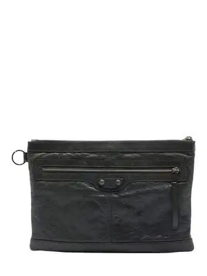 Balenciaga Lambskin Clutch Bag - Black