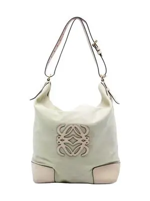Loewe Canvas Anagram Shoulder Bag - Brown