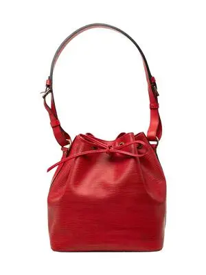 LOUIS VUITTON Epi Petit Noe Bucket Bag - Red