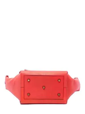 Celine Grained Calfskin Tie Knot Tote Bag - Red