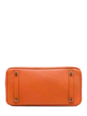 Hermès 2011 Clemence Birkin Retourne 30 Handbag - Orange