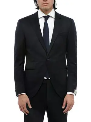 Corneliani Peak-lapel Single-breasted Jacket - Blue