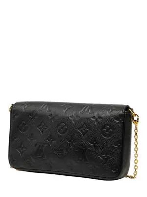 LOUIS VUITTON 2018 Monogram Empreinte Pochette Felicie Bag - Black