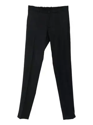 Incotex Slim-fit Trousers With Pressed Creases - Black