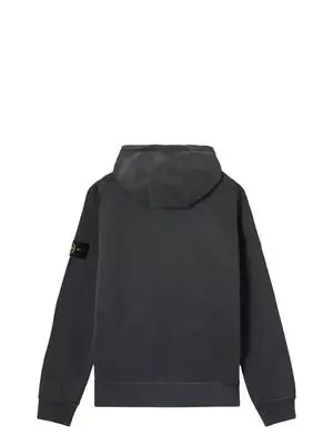 Stone Island 6100062 Organic Cotton Fleece Hoodie - Grey