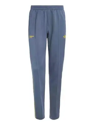 Adidas Logo-embroidered Side-stripe Track Pants - Blue