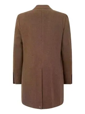 Canali Single-breasted Notched-lapel Coat - Brown