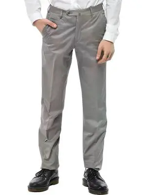 Corneliani Pressed-crease Cotton Chino Pants - Grey