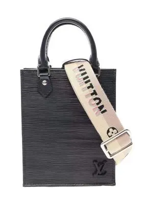 LOUIS VUITTON Petit Sac Plat Satchel - Black
