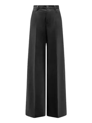 HEVO Torreveneri Wide-leg Darted Trousers - Black